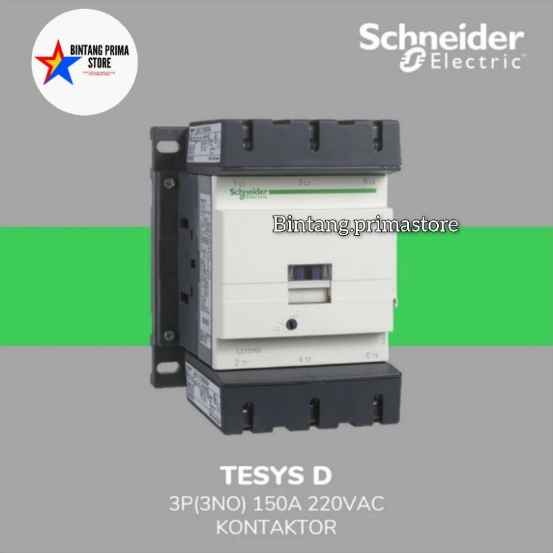 Jual Kontaktor / Contactor LC1D150 / LC1D 150 200A 3P Schneider ...
