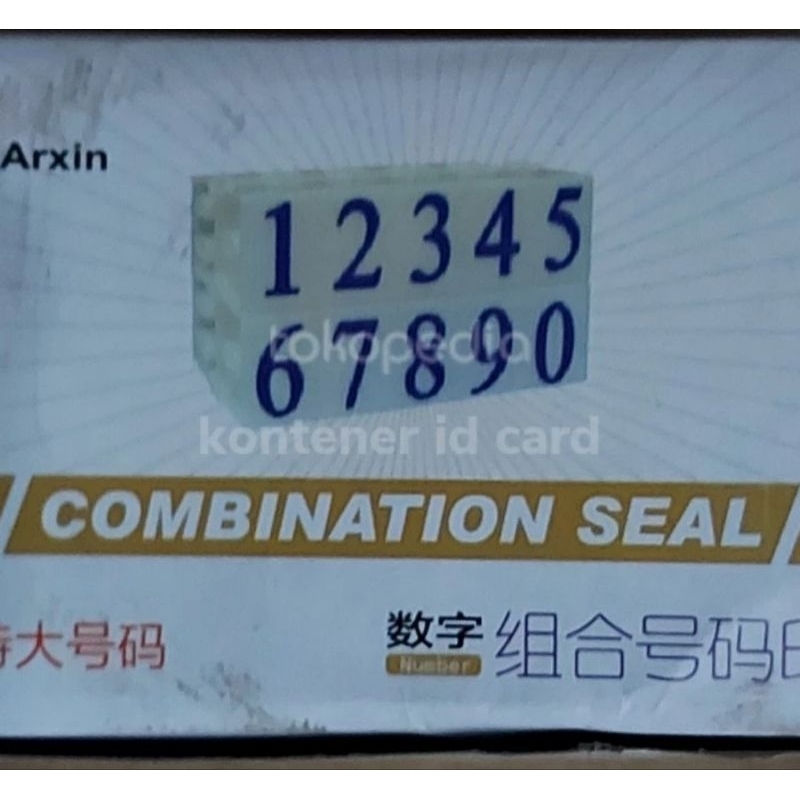 Jual Stampel Angka Jumbo Rakitan (3 Cm) Stamps Number Besar (3cm ...