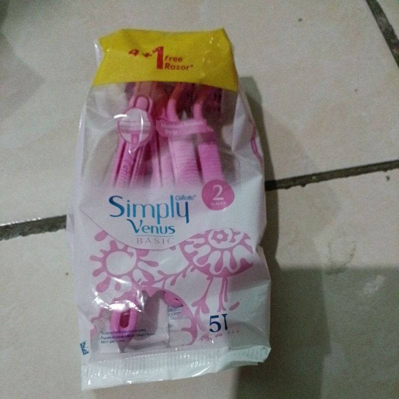 Jual GILLETTE DAISY SIMPLY VENUS BASIC ISI 5 RAZOR | Shopee Indonesia