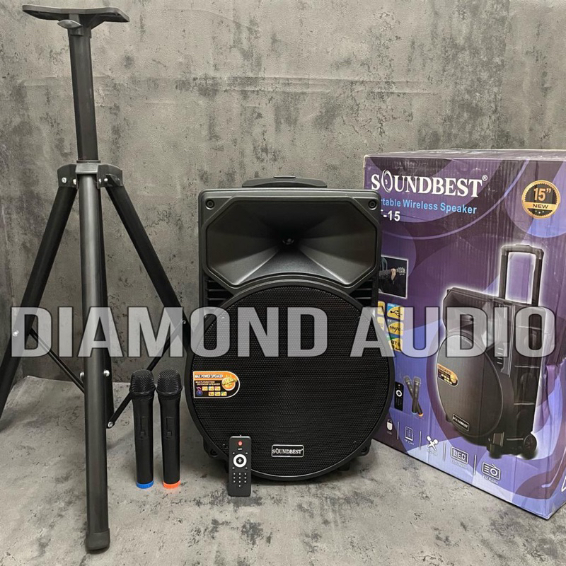 Jual Speaker Portable Soundbest Ft 15 Free Stand Usb Bluetooth Original ...