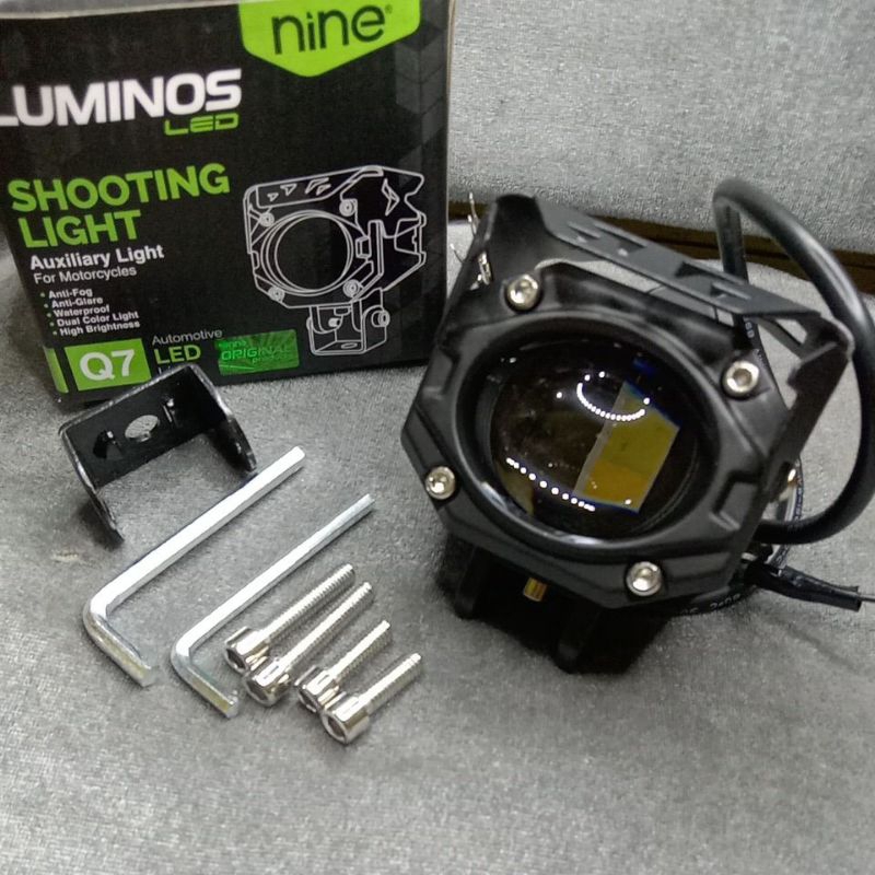 Jual LUMINOS LED shooting light Q7 lampu sorot 2 warna PUTIH KUNING ...