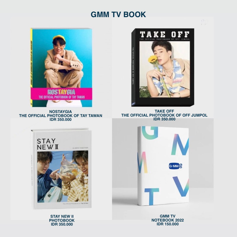Jual [READY STOCK][SALE] GMM TV BOOK (NOSTAYGIA, STAYNEW II, TAKE OFF,NOTEBOOK) - TAY TAWAN ...
