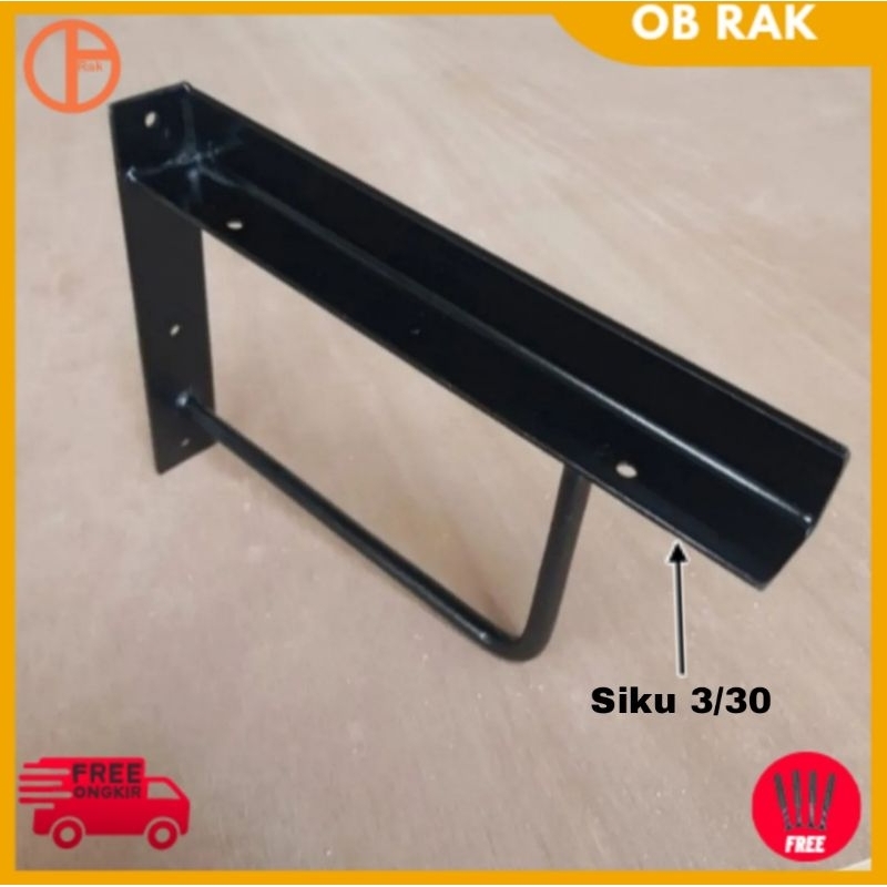 Jual rak besi siku dinding bracket ambalan siku besi gantungan ...