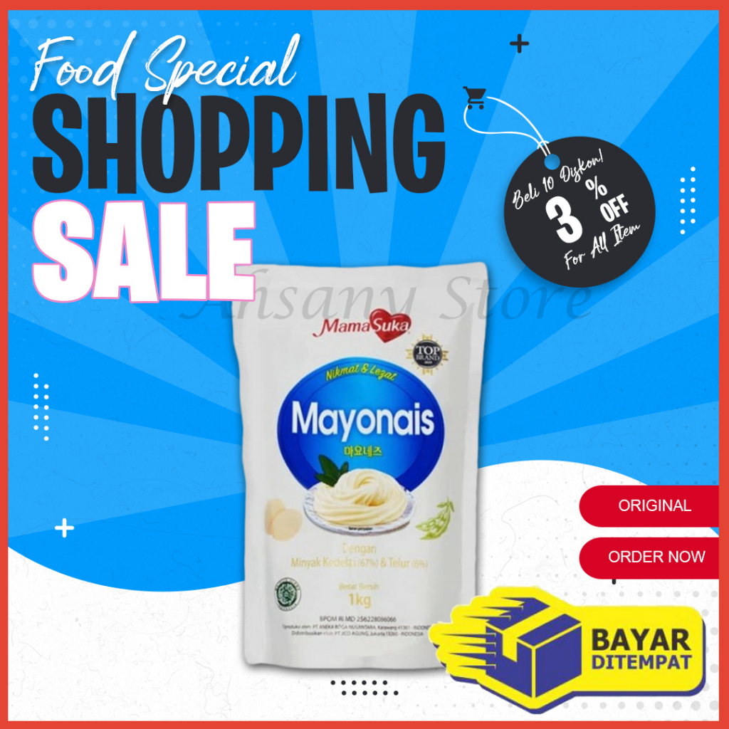 Jual Mayonaise Mayo Saos Mayones Mamasuka 1kg | Shopee Indonesia