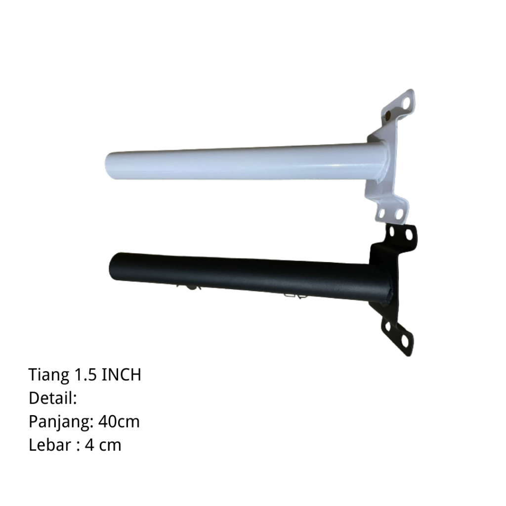 Jual Tiang Bracket Lampu PJU 40 cm 1.5 INCH Tempel Tembok/Tiang Lampu ...