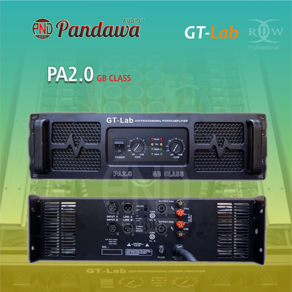 Jual Power GT Lab PA2.0 / Power Amplifer / by RDW | Shopee Indonesia