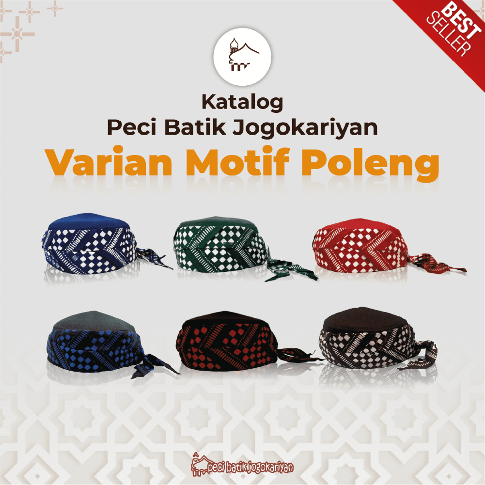 Jual Peci Batik Jogokariyan Motif Poleng Ori | Shopee Indonesia
