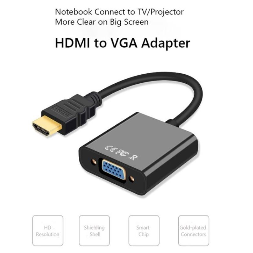 Jual CONVERTER KONEKTOR HDTV TO VGA HDMI TO VGA DARI LAPTOP KE ...