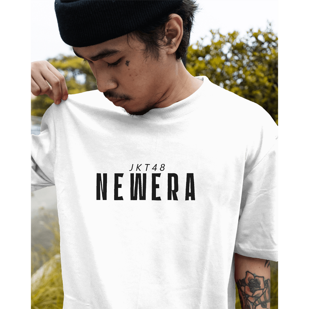 Jual SUNOPY - Kaos Teks JKT48 NEW ERA / Kaos Distro Unisex / Kaos Pria ... Jual SUNOPY - Kaos Teks JKT48 NEW ERA / Kaos Distro Unisex / Kaos Pria ...