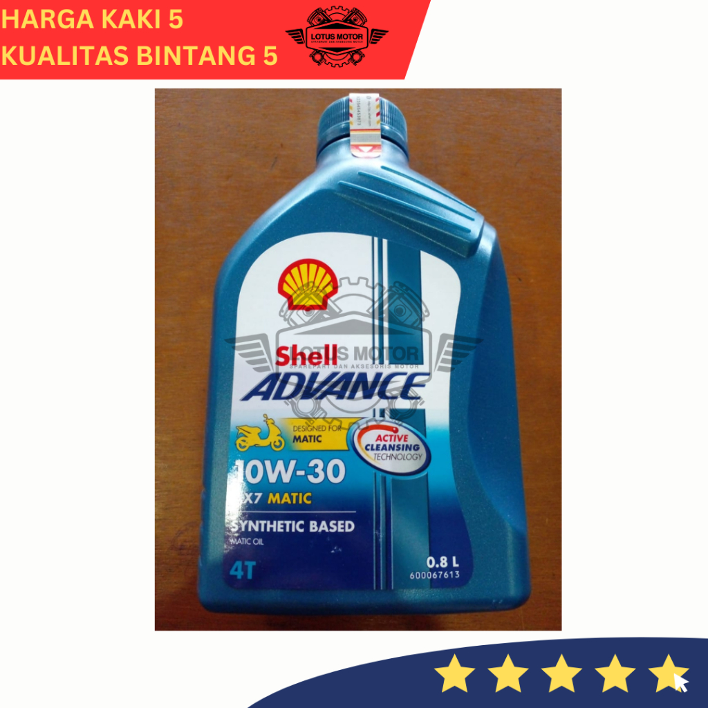 Jual Oli Shell AX7 10W-40 0,8L Matic Scooter Semi Synthetic (DIJAMIN ...
