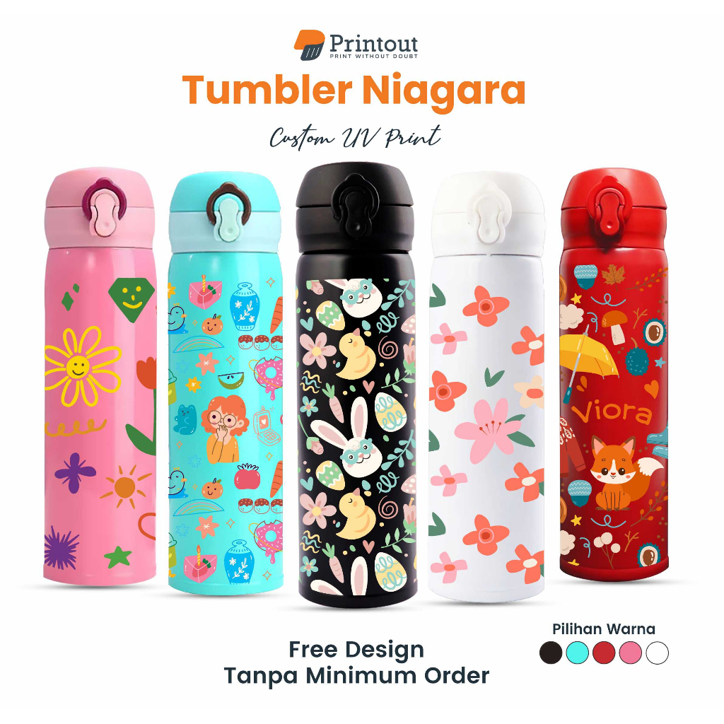 Jual PRINTOUT Tumbler Custom Botol Minum Stainless 500ml Print UV ...