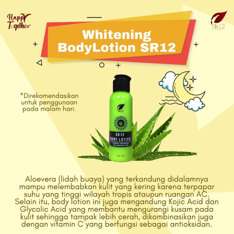 Jual SR12 White Body Lotion (botol) | Shopee Indonesia