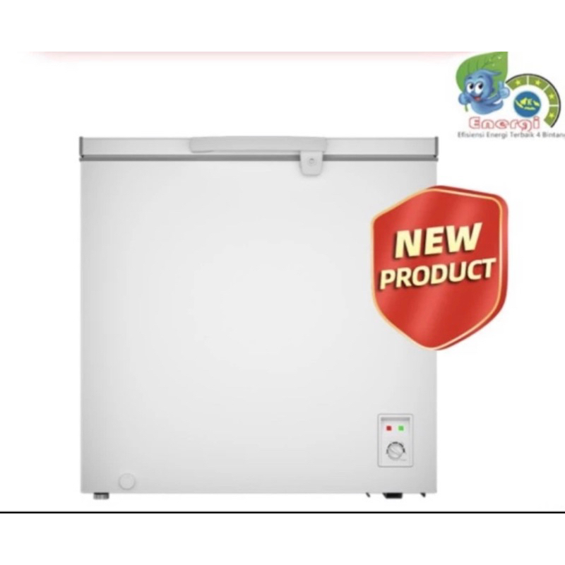 Jual chest freezer / freezer box CHANGHONG 200 liter fcf 266 dw ...