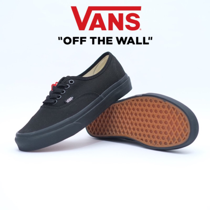 Jual Vans Authentic Full Black Original | Shopee Indonesia