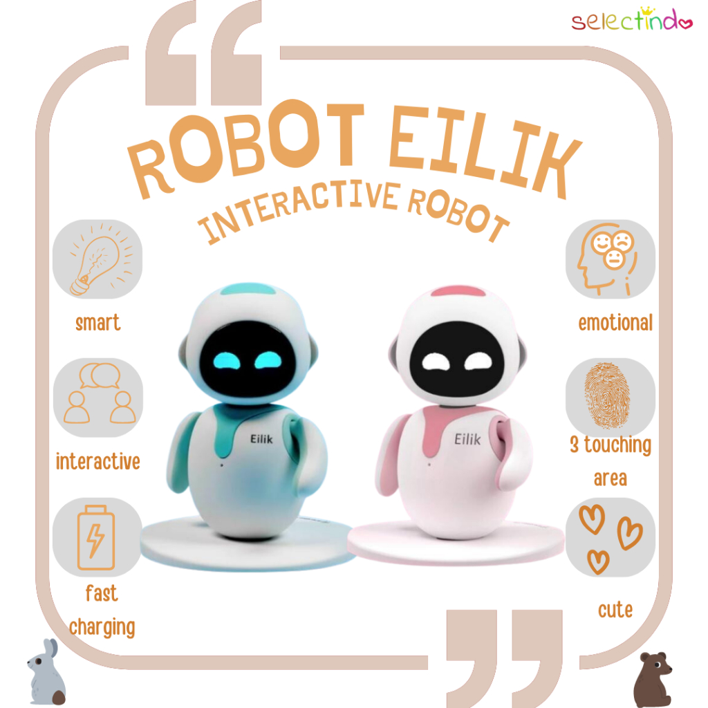 Jual Eilik Robot / Mainan Robot Interaktif / Robot Lucu / Emotional ... Jual Eilik Robot / Mainan Robot Interaktif / Robot Lucu / Emotional ...