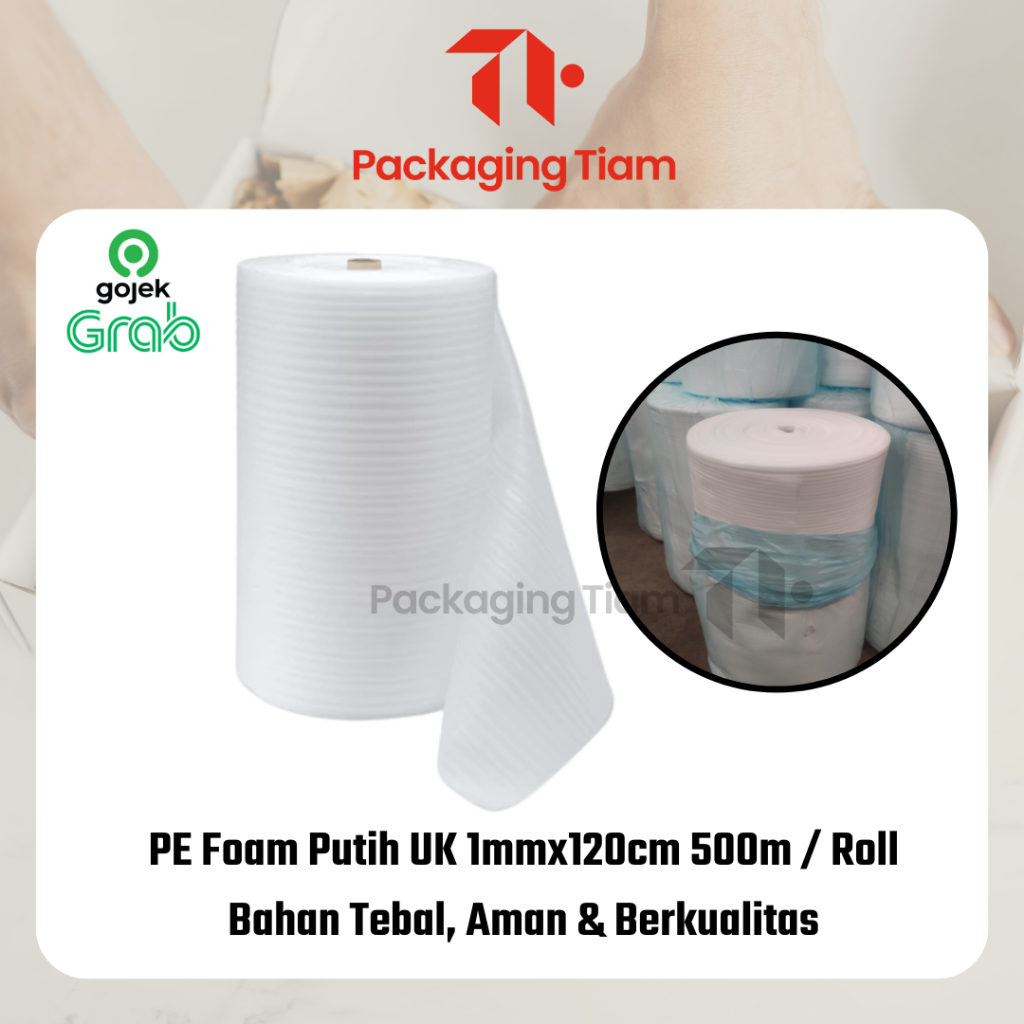 Jual PE FOAM SHEET TEBAL 1mm x120cm x 500m Meter PER ROLL HARGA PABRIK ...
