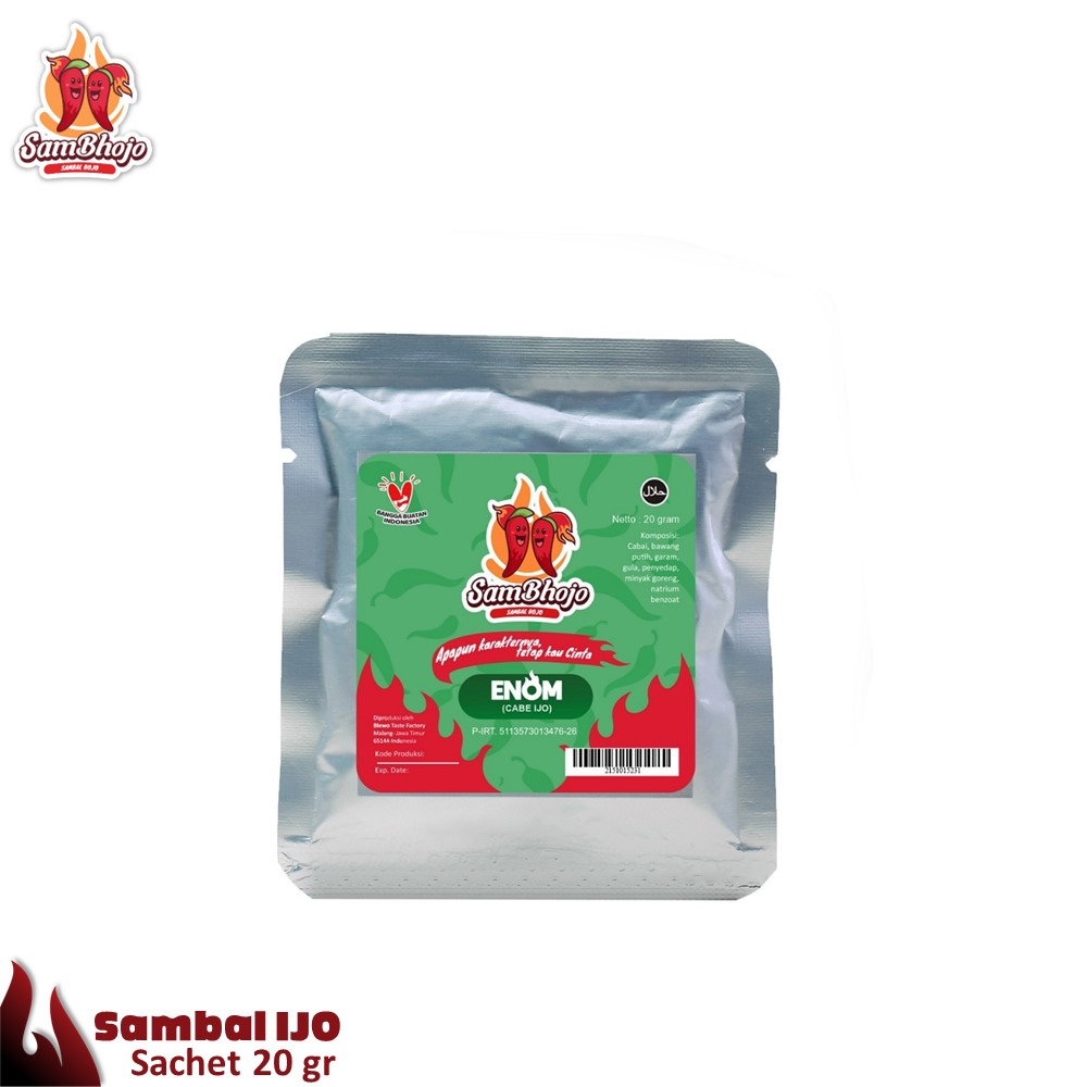 Jual SamBhojo - Sambal Ijo (Bojo Enom) Kemasan Sachet 20gr | Shopee ... Jual SamBhojo - Sambal Ijo (Bojo Enom) Kemasan Sachet 20gr | Shopee ...