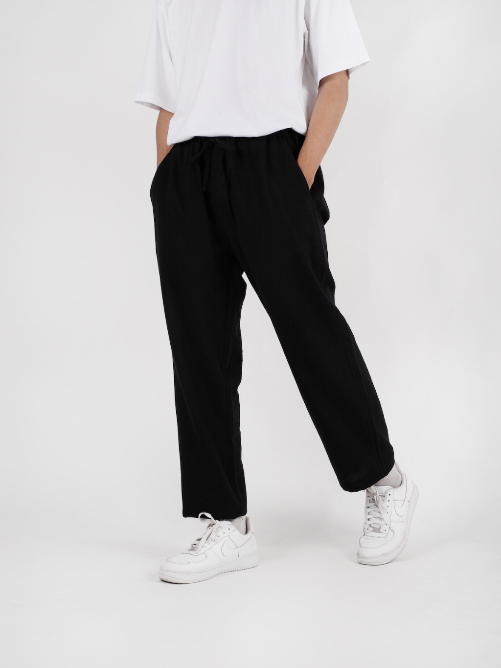 Jual Cottongo Celana Relaxed Linen Ankle Pants Panjang Reguler Fit ...