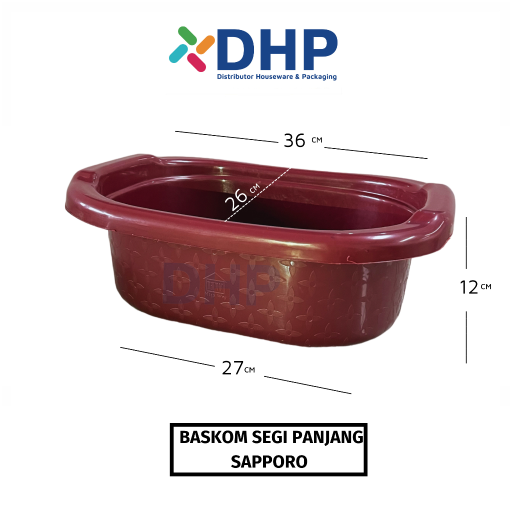 Jual Baskom Segi Panjang (D=36 CM) Serbaguna Murah Bak Plastik Wadah ...