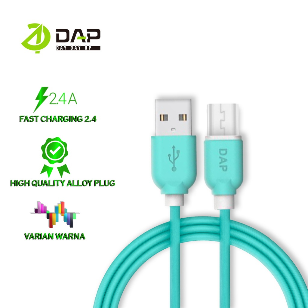 Jual Kabel Data Micro USB 2.4A Original DAP DYM100 - 1 PCS | Shopee ...