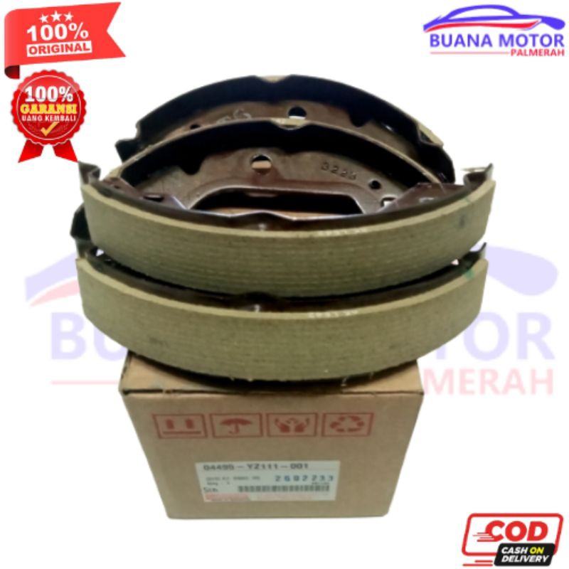 Jual Brake Shoe Kampas Rem Belakang Agya/Ayla 04495-YZ111-001 Original ...