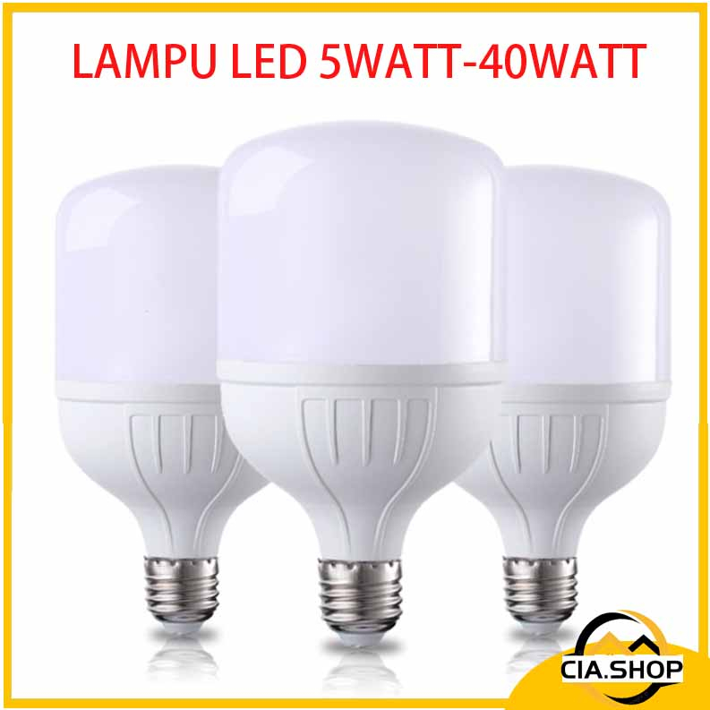 Jual lampu led E27 5w 10w 15w 20w 30w 40w/60W terang putih murah berkualitas | Shopee Indonesia