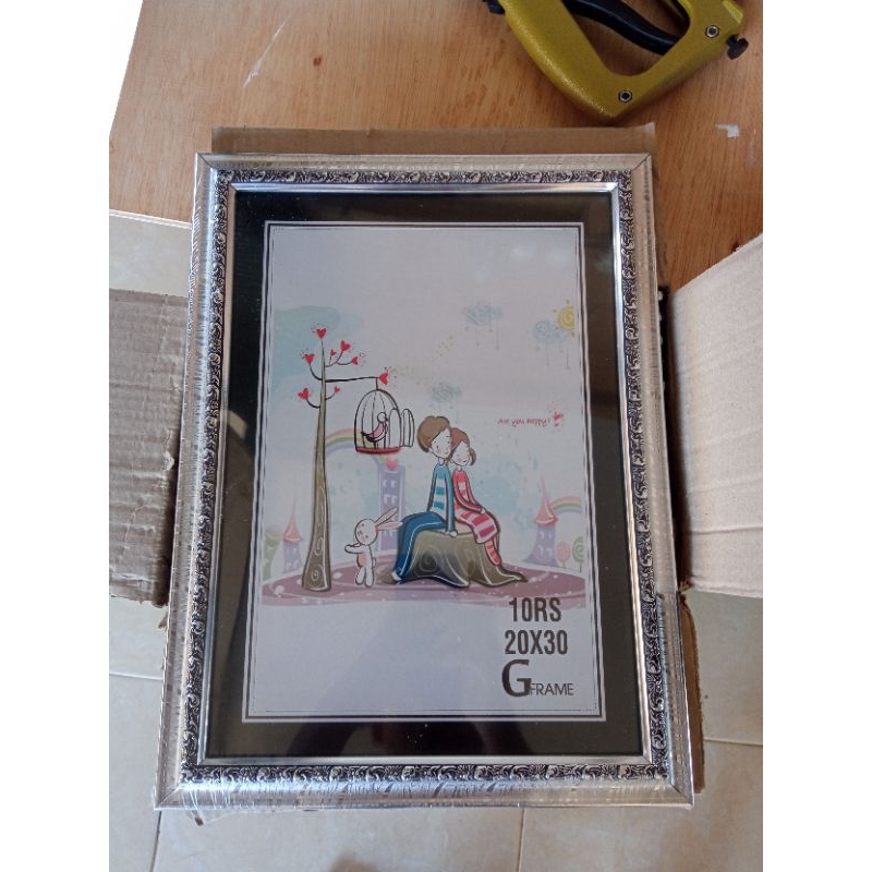 Jual Bingkai Foto 10Rs/Bingkai 20x30/Bingkai Sertifikat Motif Silver ...