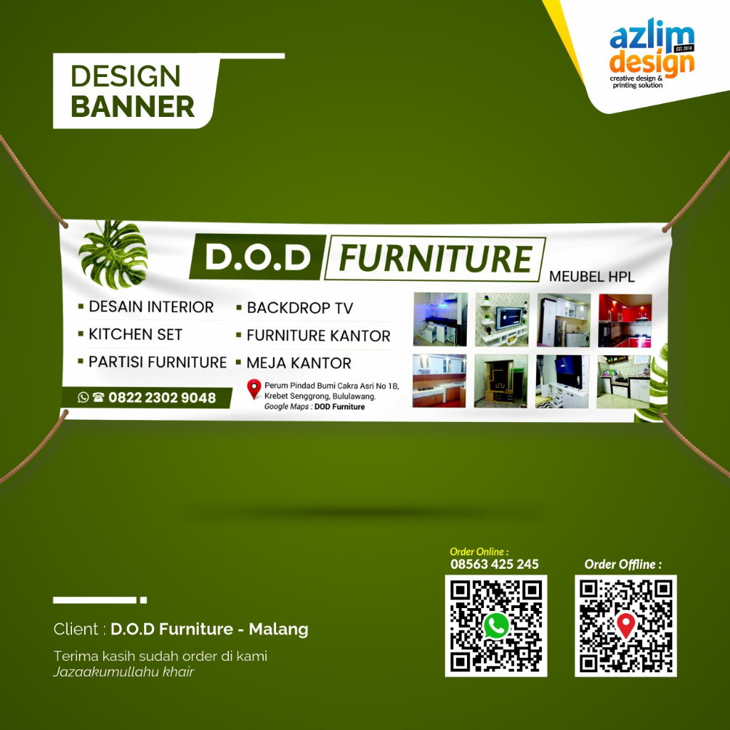 Jual Cetak Banner Spanduk Backdrop Warung/Toko/Bengkel/Pilkada/Mebel ...