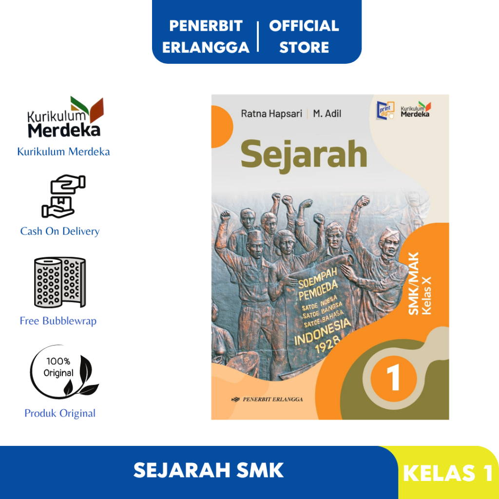 Jual [Erlangga Official] Sejarah Smk/Mak Kelas 10 Kurikulum Merdeka | Shopee Indonesia