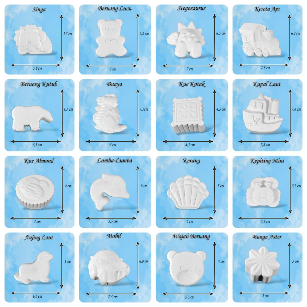 Jual Ukuran Sedang Patung Gypsum Lukis anak Mainan Edukatif Anak ...