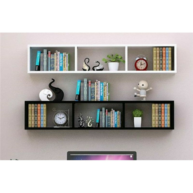 Jual RAK BUKU / RAK DEKORASI / RAK GANTUNG LEBAR 15 | Shopee Indonesia
