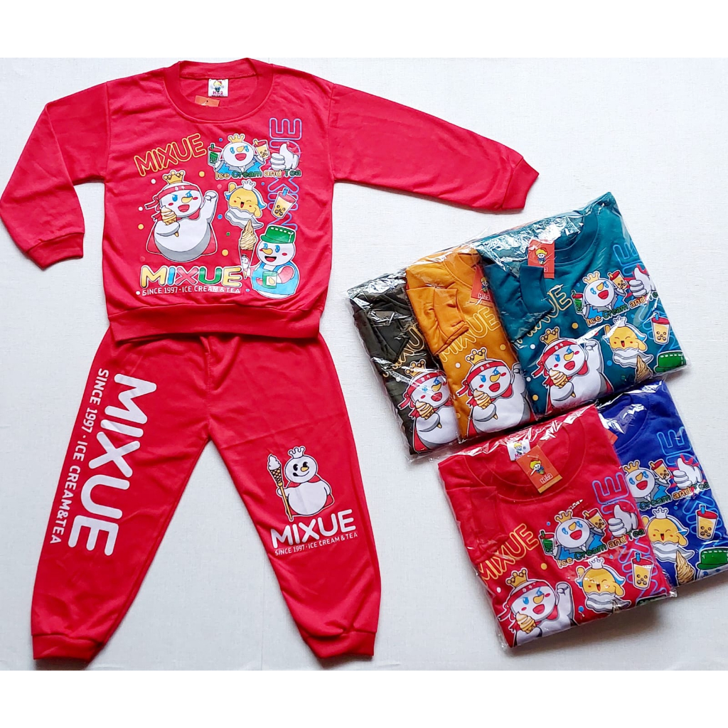 Jual SETELAN ANAK SPESIAL HUT KEMERDEKAAN RI GAMBAR MIXUE MERAH PUTIH ...