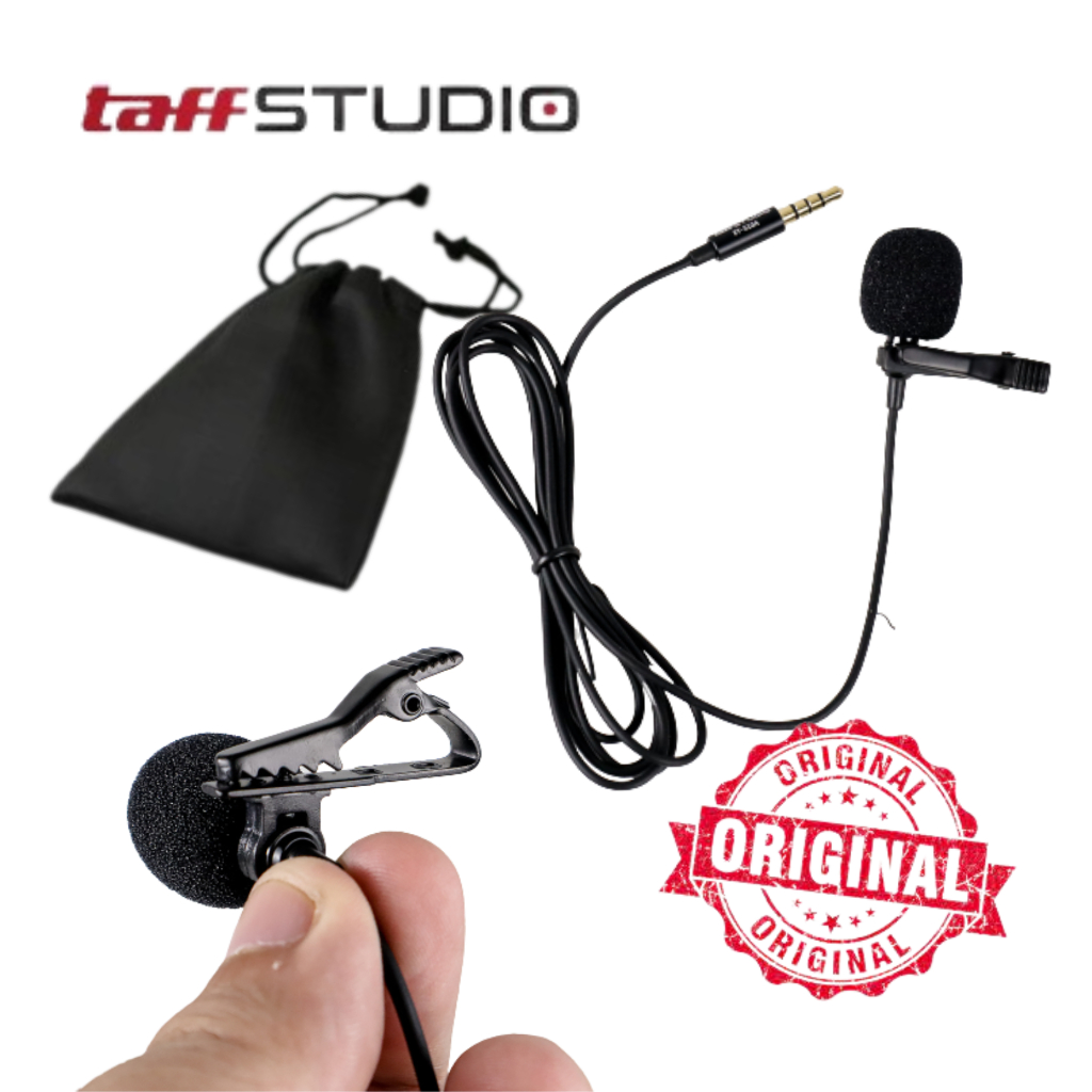 Jual Mic HP Clip Deluxe Microphone Lavalier Mikrofon Eksternal Klip ...