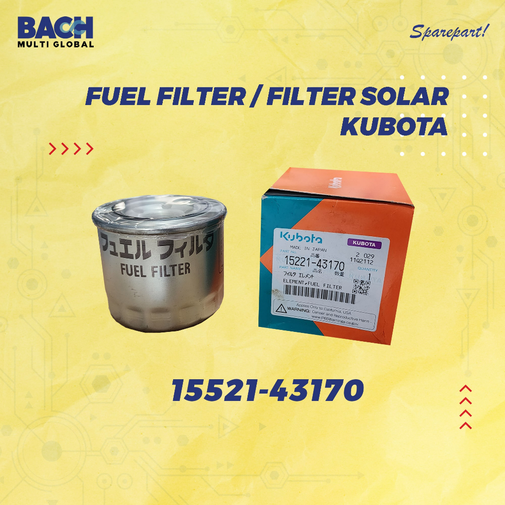 Jual FUEL FILTER /FILTER SOLAR GENSET KUBOTA 15521-43170 | Shopee Indonesia