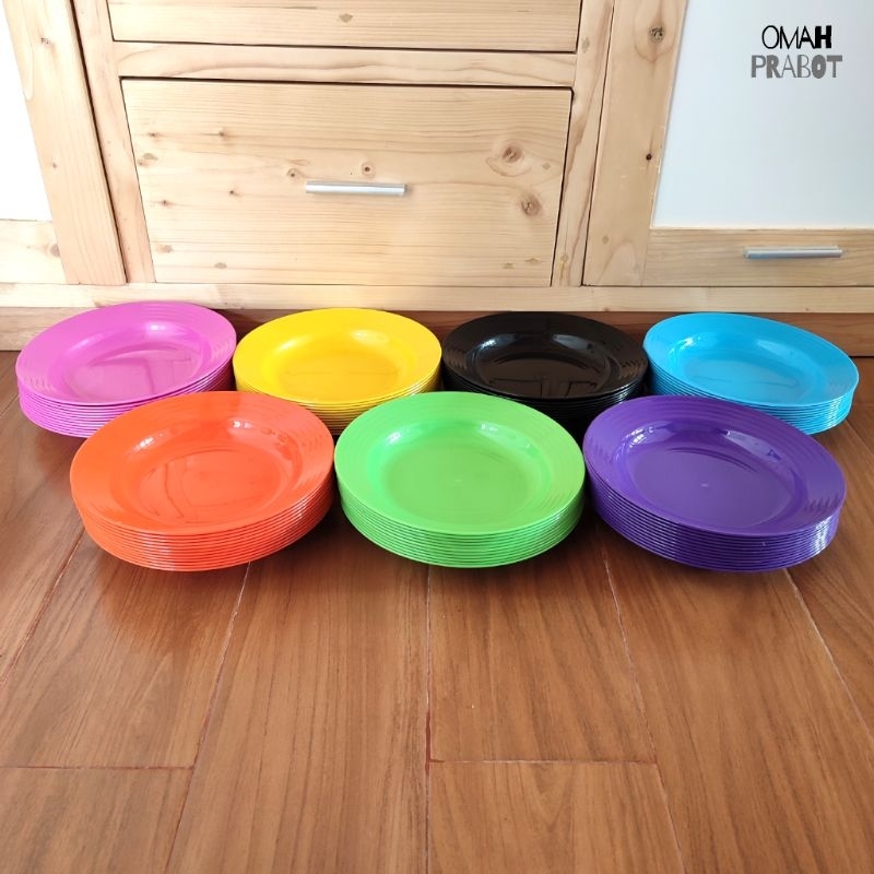 Jual Omah Prabot - Piring Plastik diameter 9 inch | Shopee Indonesia