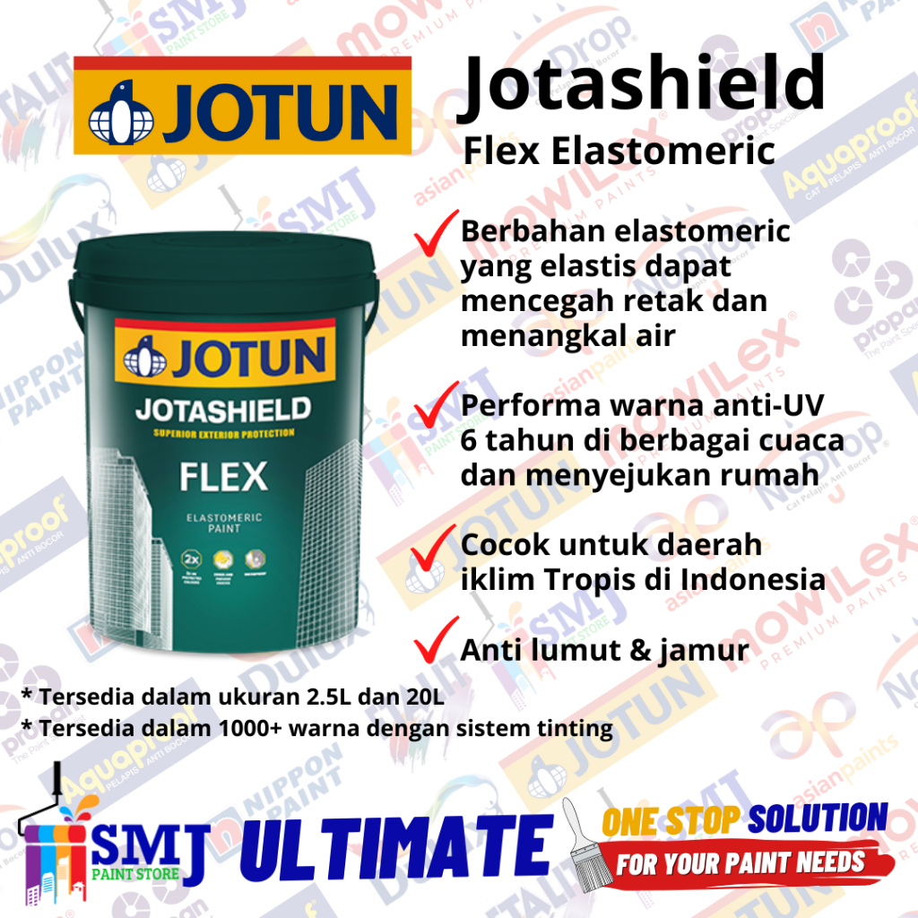 Jual Cat Pelapis Anti Bocor Waterproofing JOTUN JOTASHIELD FLEX Warna ...