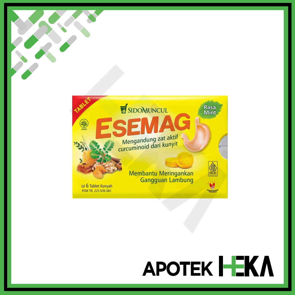 Jual Esemag Strip isi 6 Tablet - Meringankan Sakit Lambung Maag ...
