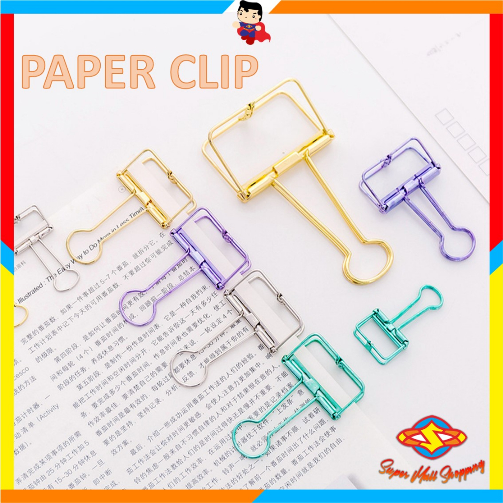 Jual SMS Paper Clip Besi Warna-Warni Klip Penjepit Buku Bahan Metal ...