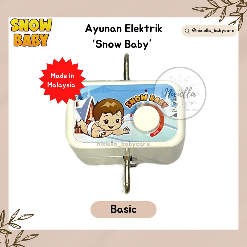 Jual NIXIELLA - Mesin Ayun Elektrik Snow Baby Cradle | Shopee Indonesia