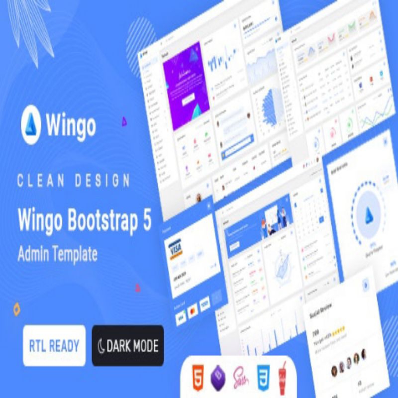 Jual Wingo React Js Django Bootstrap 5 Html Admin And Dashboard