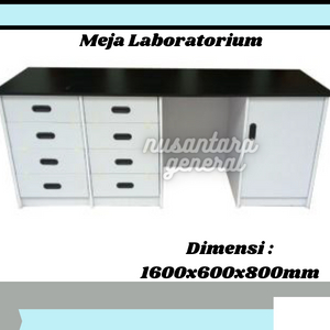 Jual Meja Laboratorium 160 HPL Dimensi : 1600x600x800mm | Shopee Indonesia