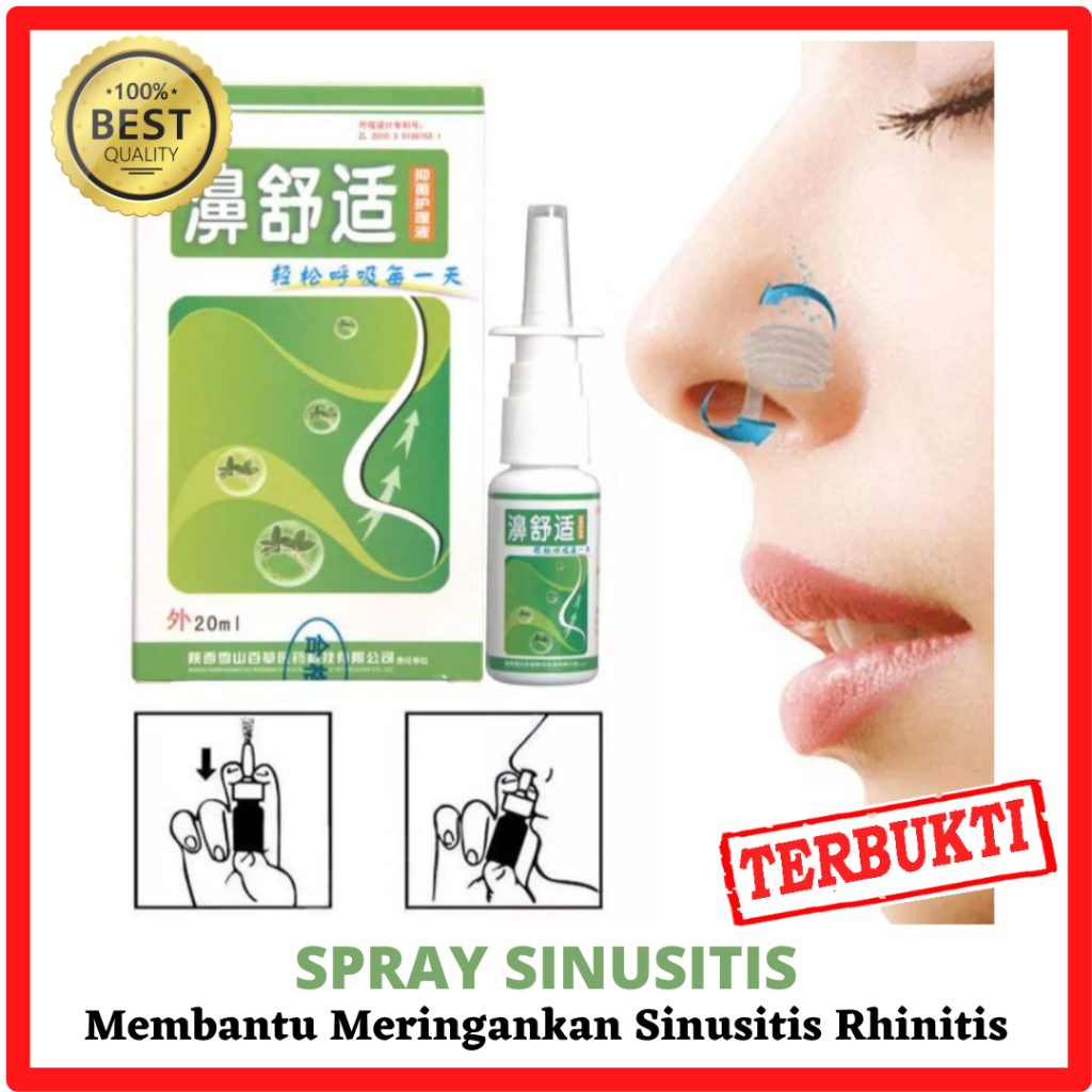 Jual Obat Sinus Spray Rhintis Spray Terapi Sinusitis Viem xoang Alergi ...