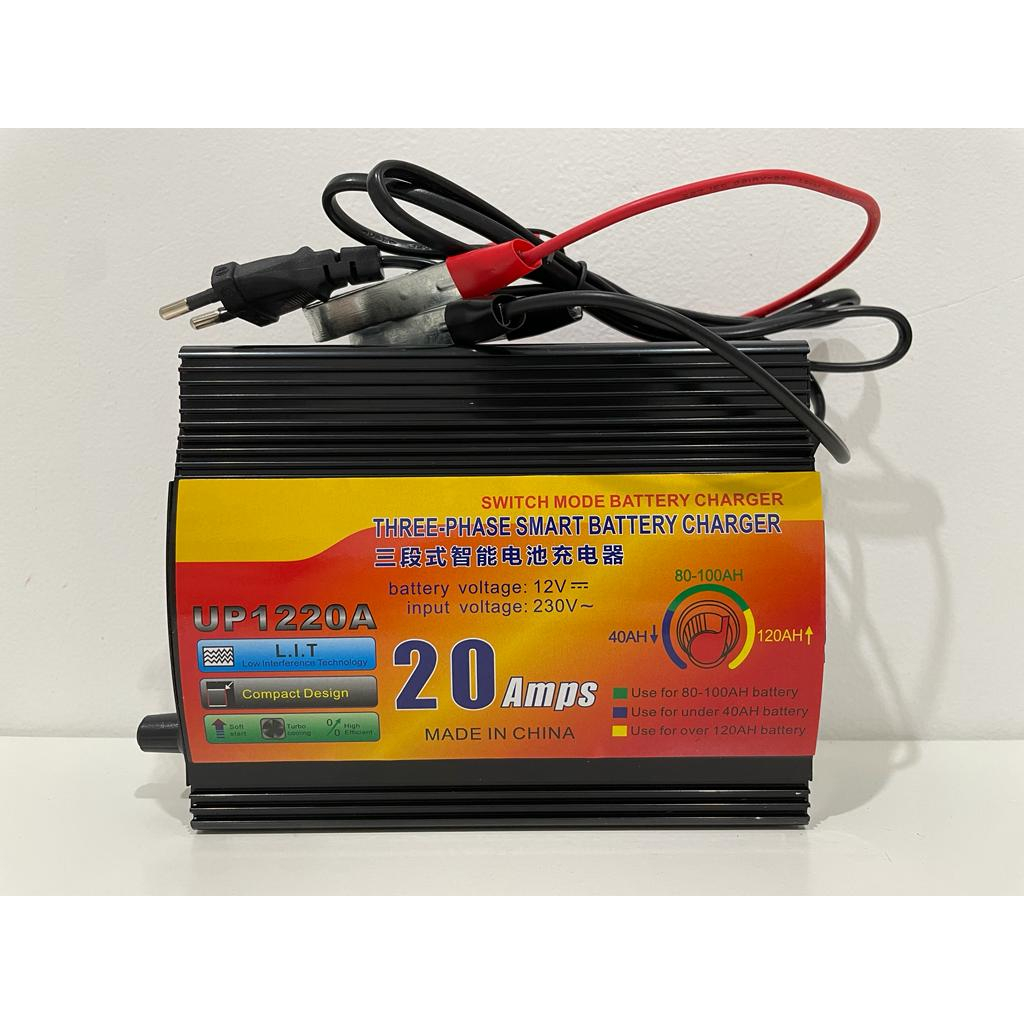 Jual Charger Aki 12V 20A Smart Charger / Charger Aki 12 Volt 20 Ampere | Shopee Indonesia