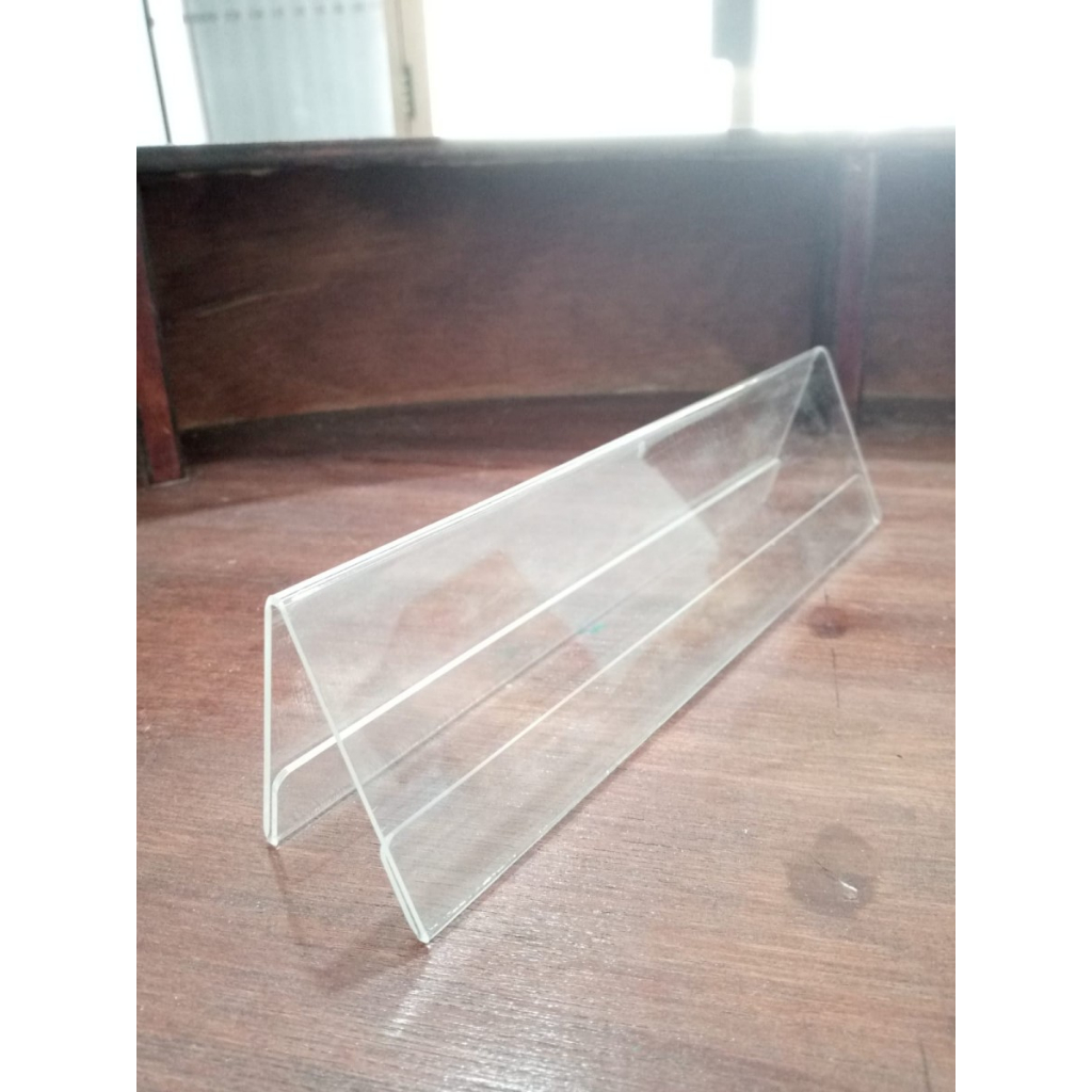 Jual Name tag acrylic 7x25 sign plate display Papan Nama Meja Akrilik ...