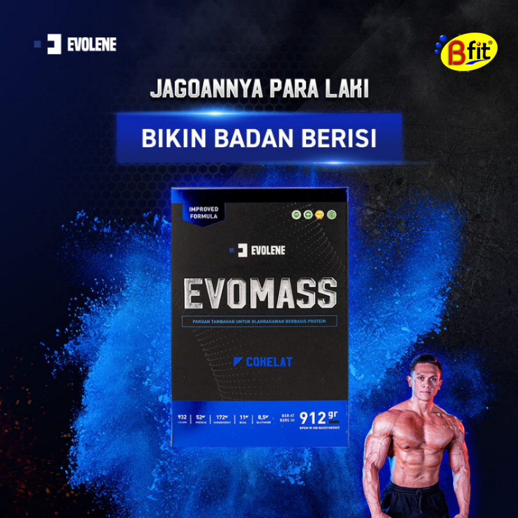 Jual BFIT - Evolene - EVOMASS - 4 Serving - Mass Gainer - Susu Protein ...
