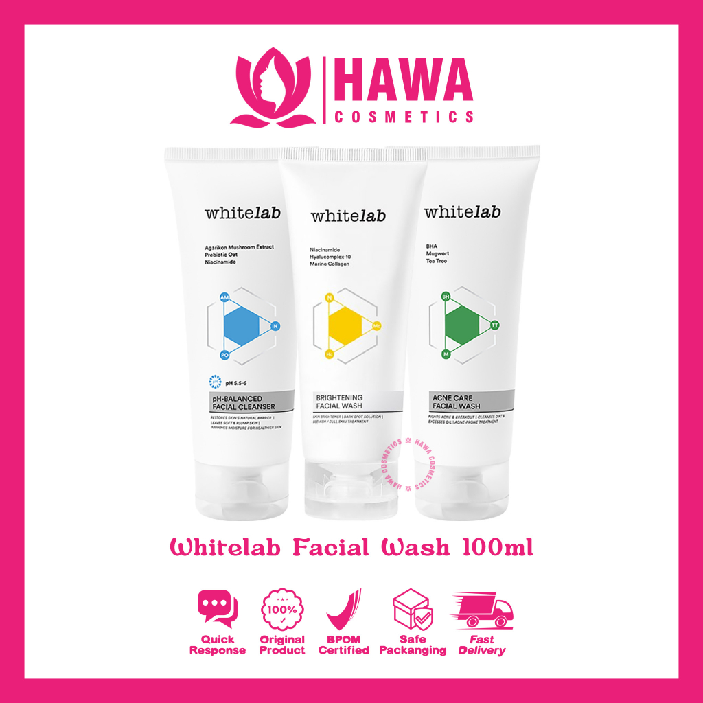 Jual Whitelab Brightening Facial Wash | pH-Balanced Facial Cleanser ...
