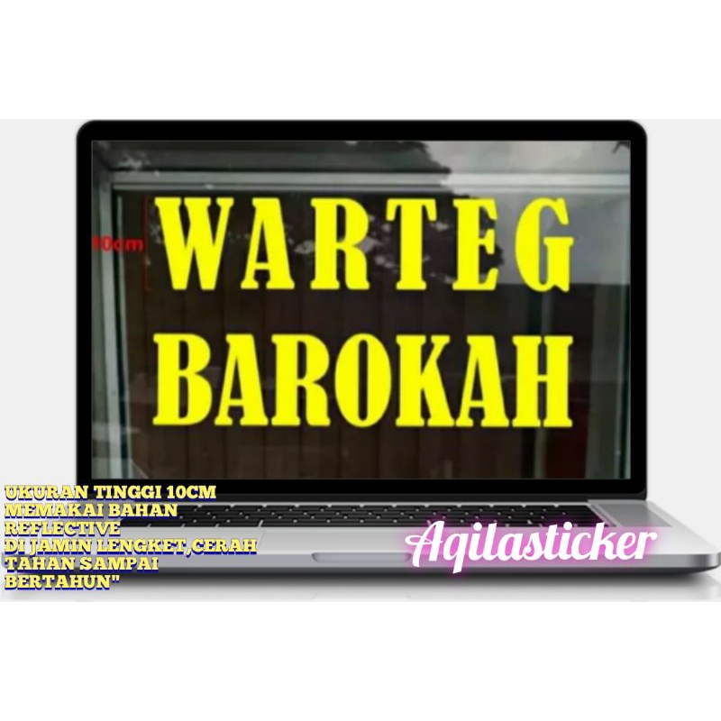Jual Sticker Stiker Abjad Kaca Etalase Gerobak Murah Sedang ukuran 10cm ...