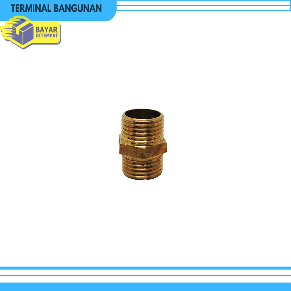 Jual Double Nepel Kuningan 1/2 inch | Shopee Indonesia
