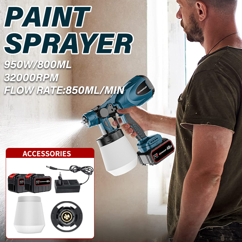 Jual 950W 800ML Pistol Semprot Listrik Electric Spray Gun Electric ...