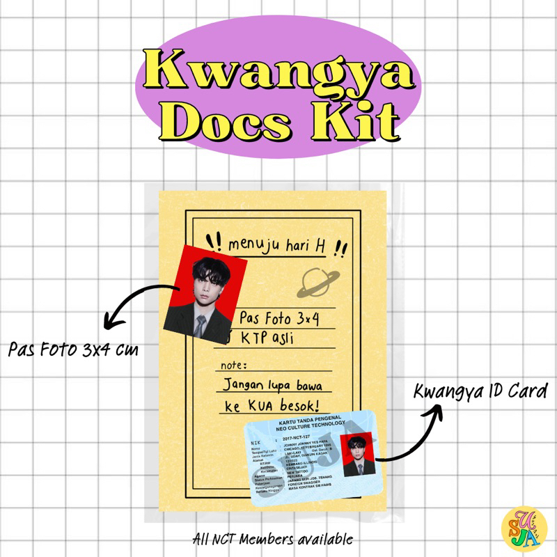 Jual Kwangya Docs Kit | Photocard & ID Photo Set | Shopee Indonesia
